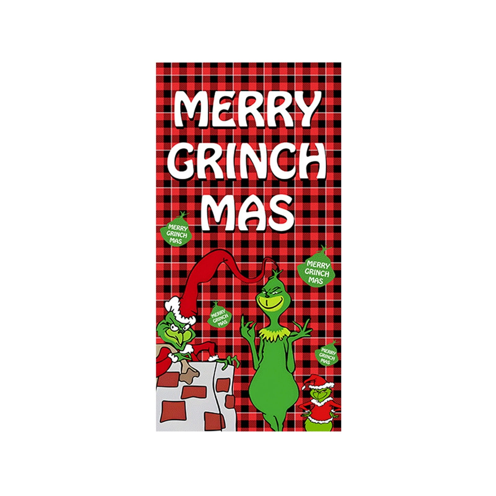 Grinch Decor, Grinch Decorations for Home, Christmas Door Cover, Grinch ...