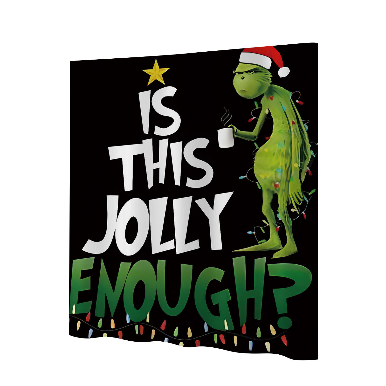 Grinch Decor, Grinch Shower Curtain, Merry Christmas Grinch Shower ...