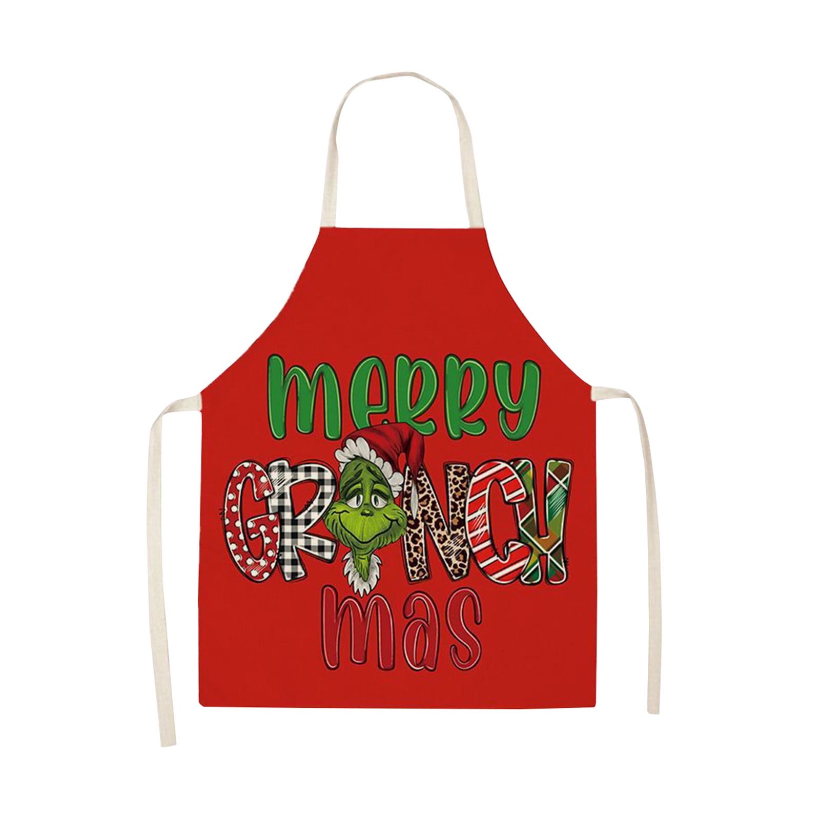 Grinch Decor The Grinch Grinch Christmas Apron Cotton And Linen Merry ...