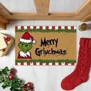Walmart Christmas Grinch Mat, 40 x 60cm, Indoor Outdoor Holiday Doormat ...