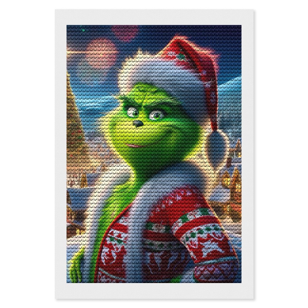 Grinch Diamond Art Kits for Adults DIY 5D Diamond Dots Paint Kits 12"× ...