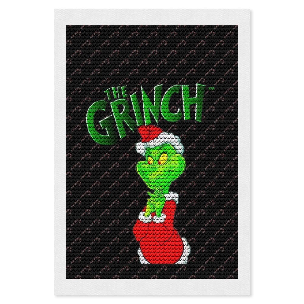 Grinch Diamond Art Kits for Adults DIY 5D Diamond Dots Paint Kits 16"× ...