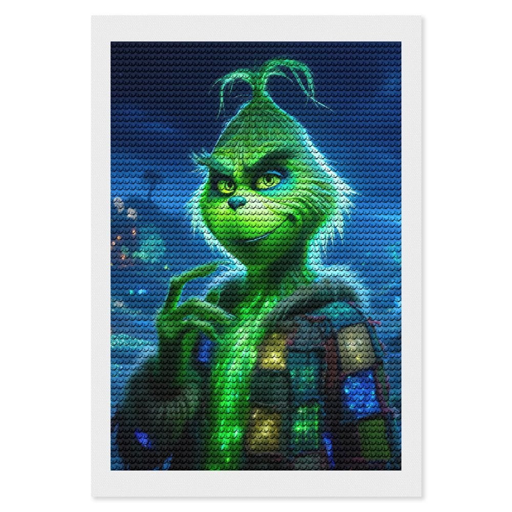 Grinch Diamond Art Kits for Adults DIY 5D Diamond Dots Paint Kits 8"×12 ...