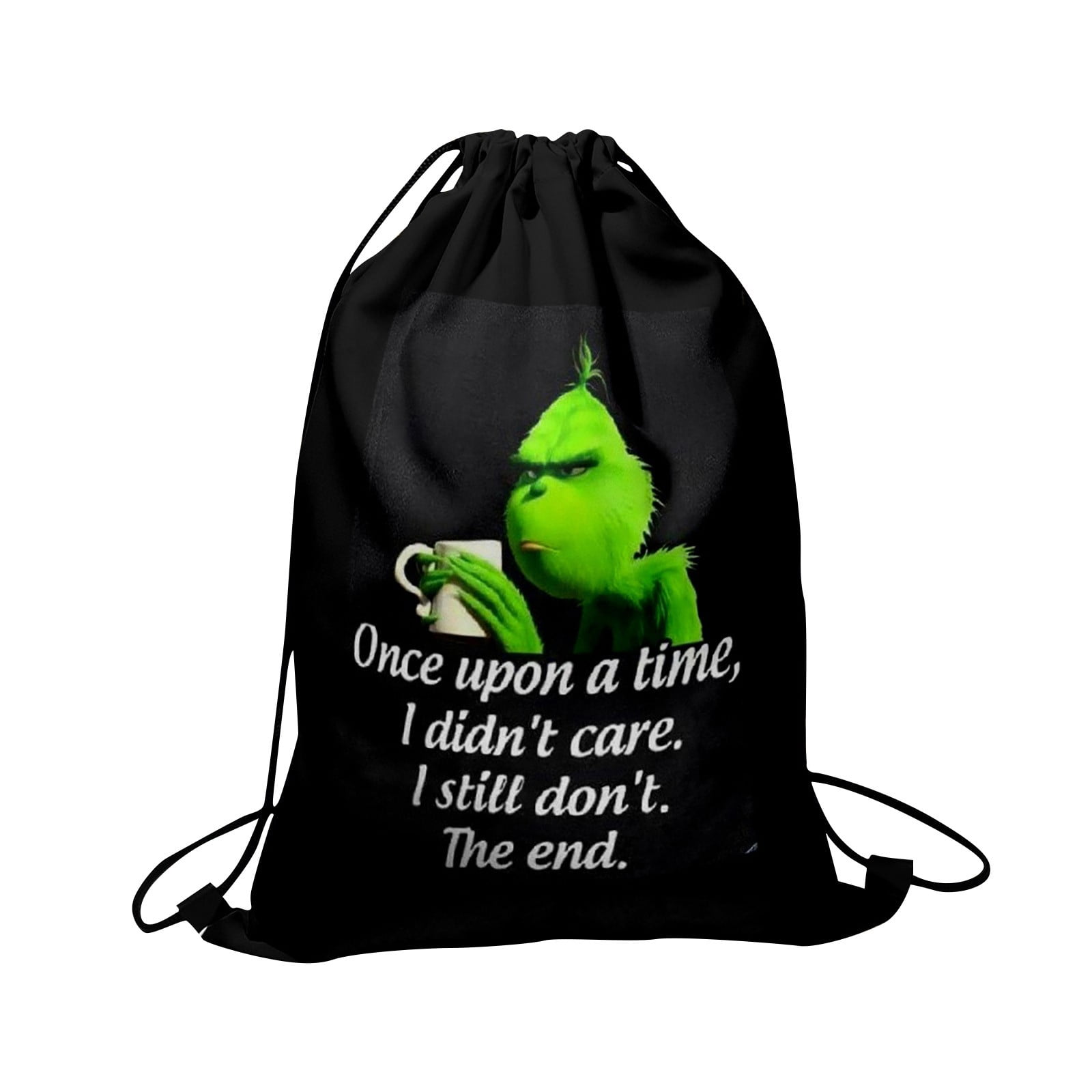 Grinch Double Sided Print Drawstring Pocket And Backpack, Double ...