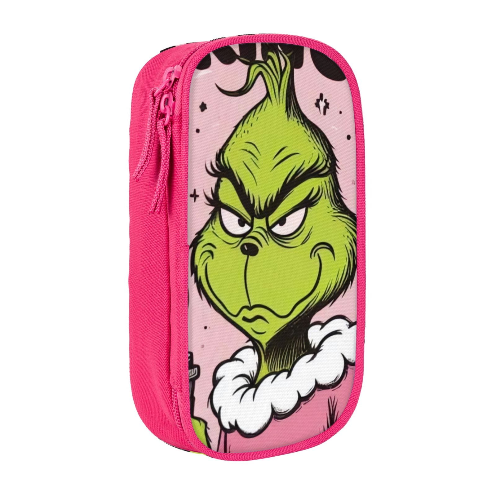 The Grinch Drinks Coffee Pencil Case,Pencil Pouch,Big Pencil Bag Pouch ...