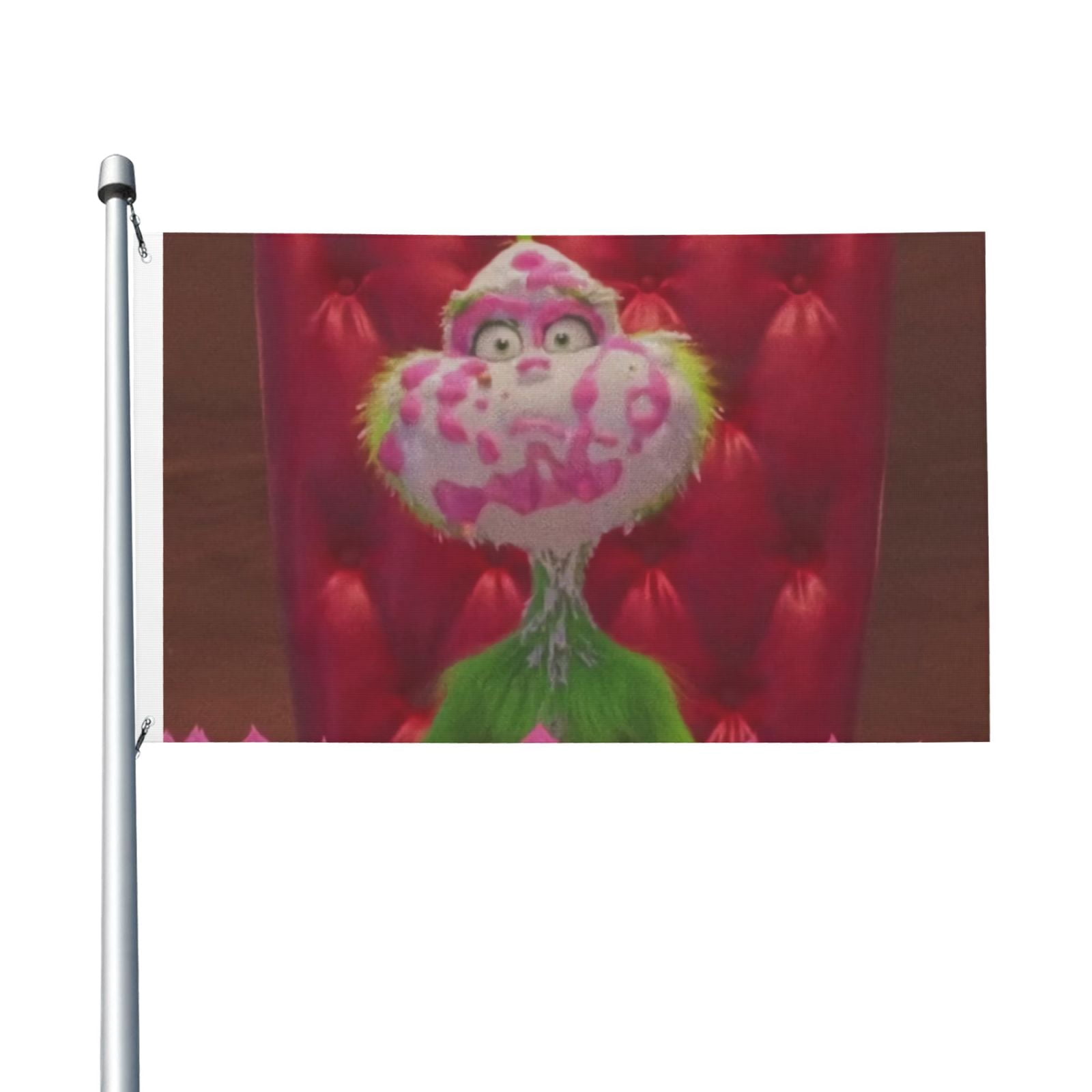 Grinch Eating Cake 3x5ft Face Flag Fade Proof Holiday Fall Flag Outdoor ...