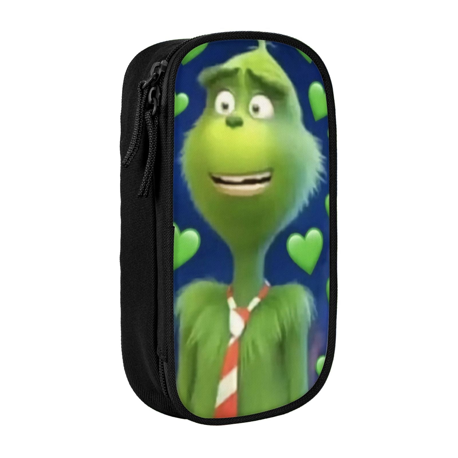 Grinch Emoji Pencil Case,Pencil Pouch,Big Pencil Bag Pouch Box ...