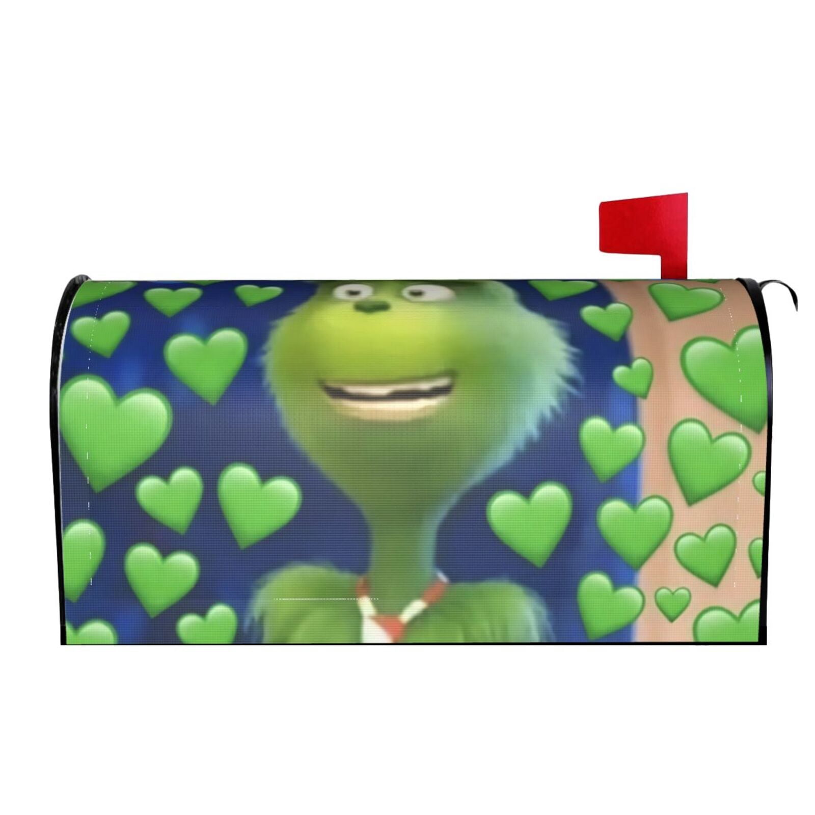 Grinch Emoji2 Cartoon Character Mailbox Cover Magnetic Standard Size ...