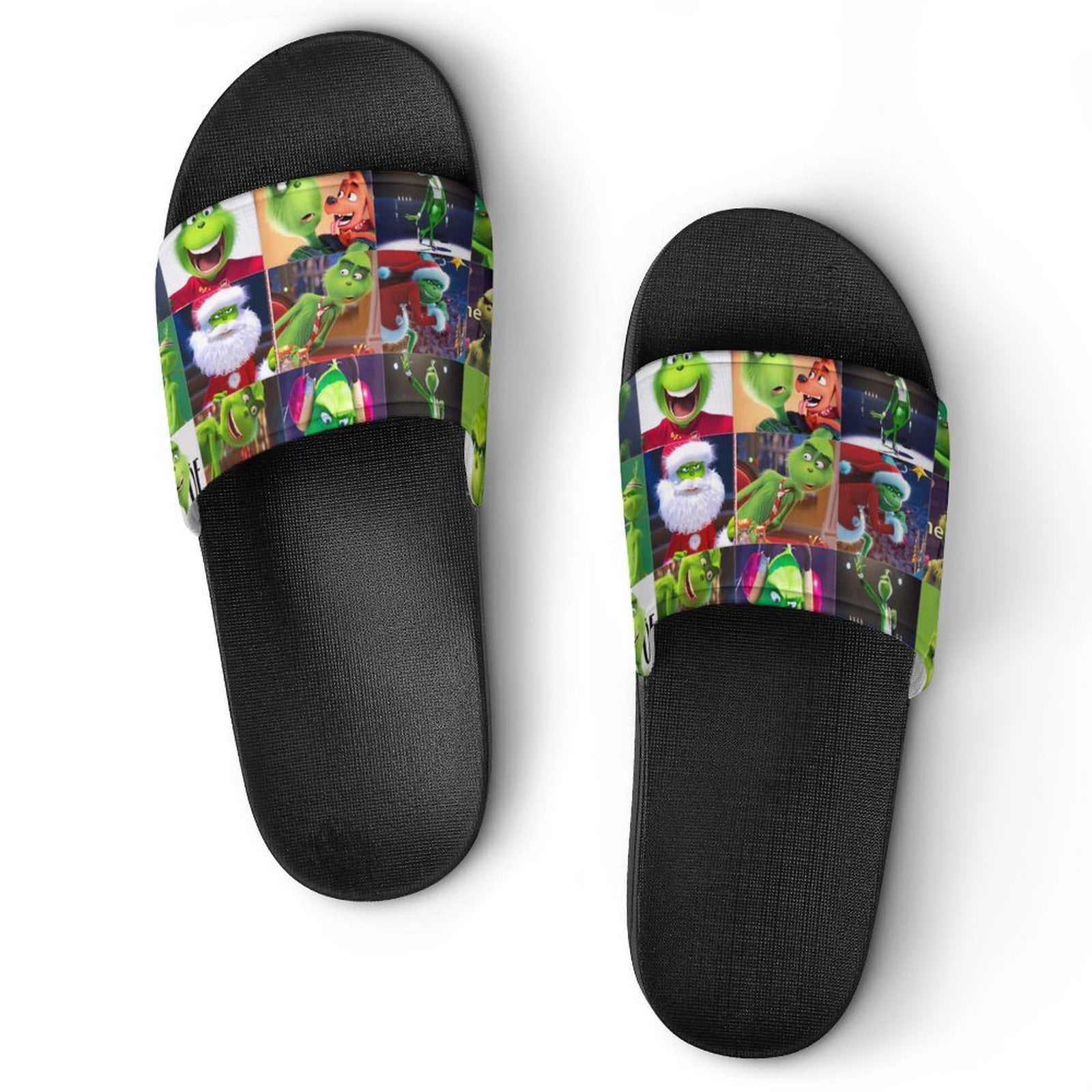 Grinch Face Beach Sandals for Women and Men,Shower Shoes,Non Slip Quick ...
