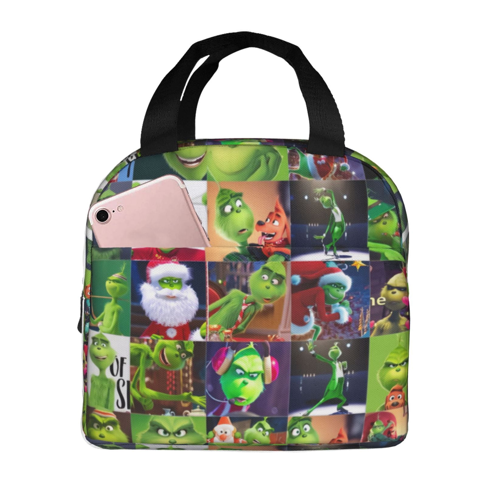 Grinch Face Lunch Box for Women & Men Adult Insulated Lunch Bag,Small ...