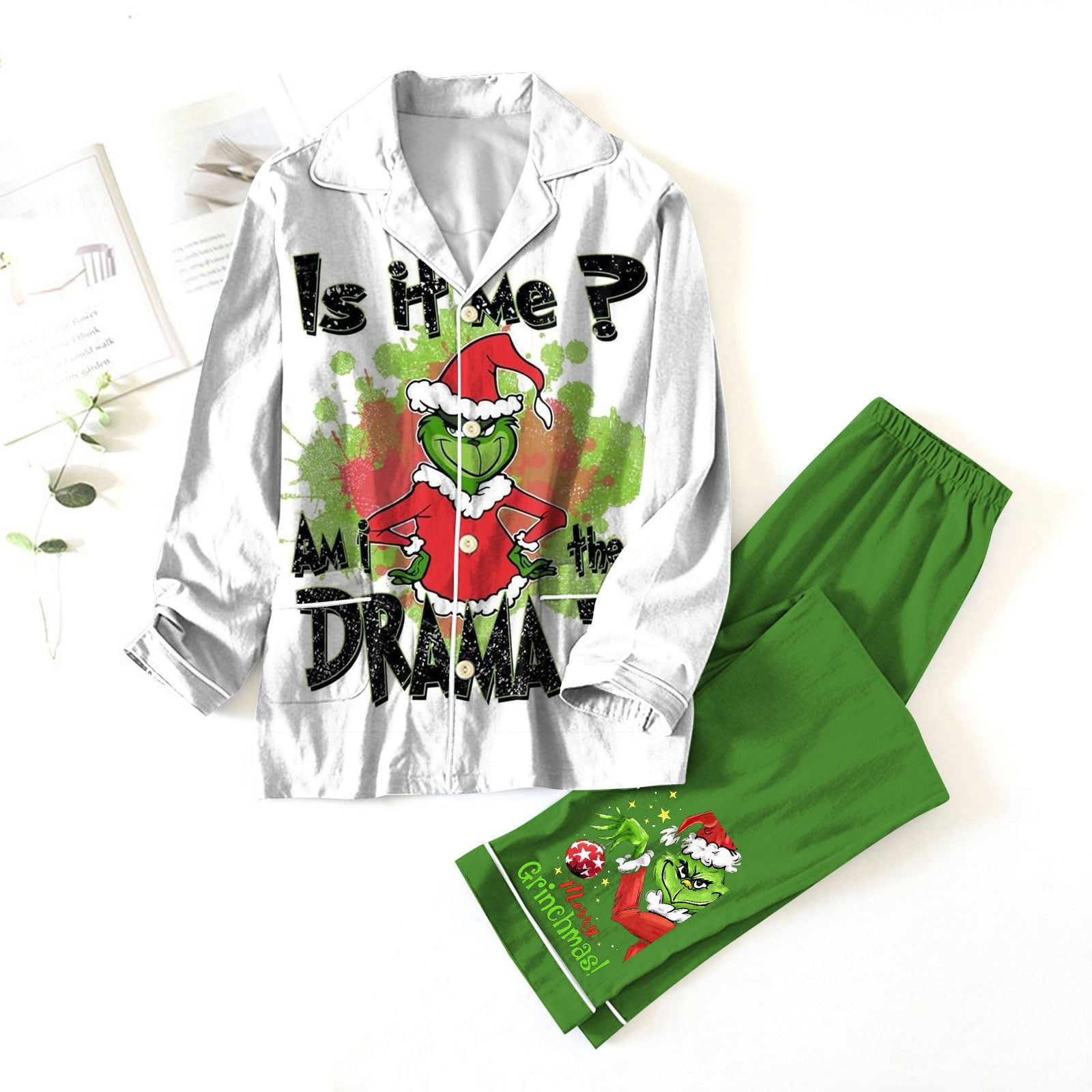 Grinch Family Christmas Pjs Matching Sets, Merry Christmas Grinch ...