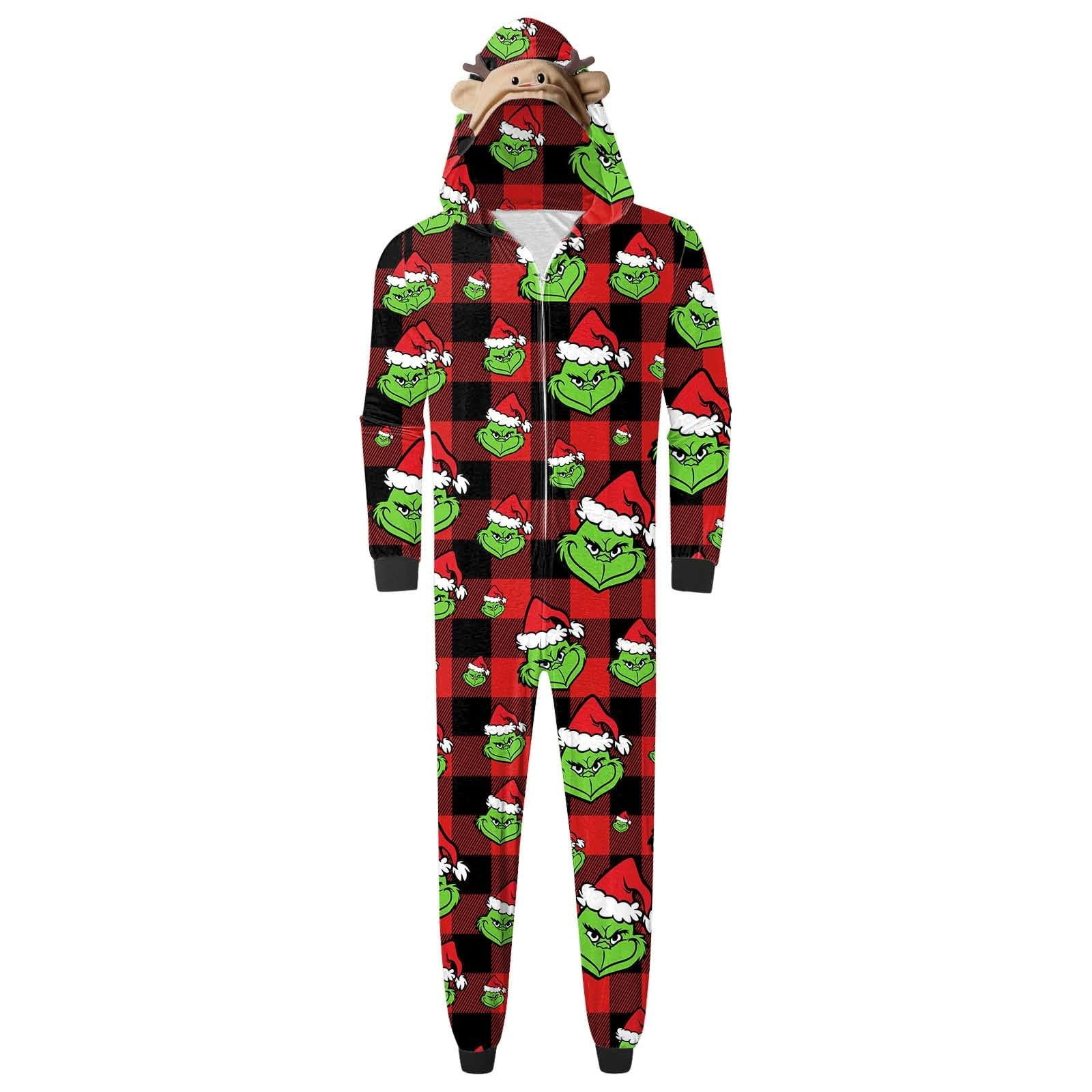 Grinch Family Pajamas Matching Sets Christmas Costume Christmas ...