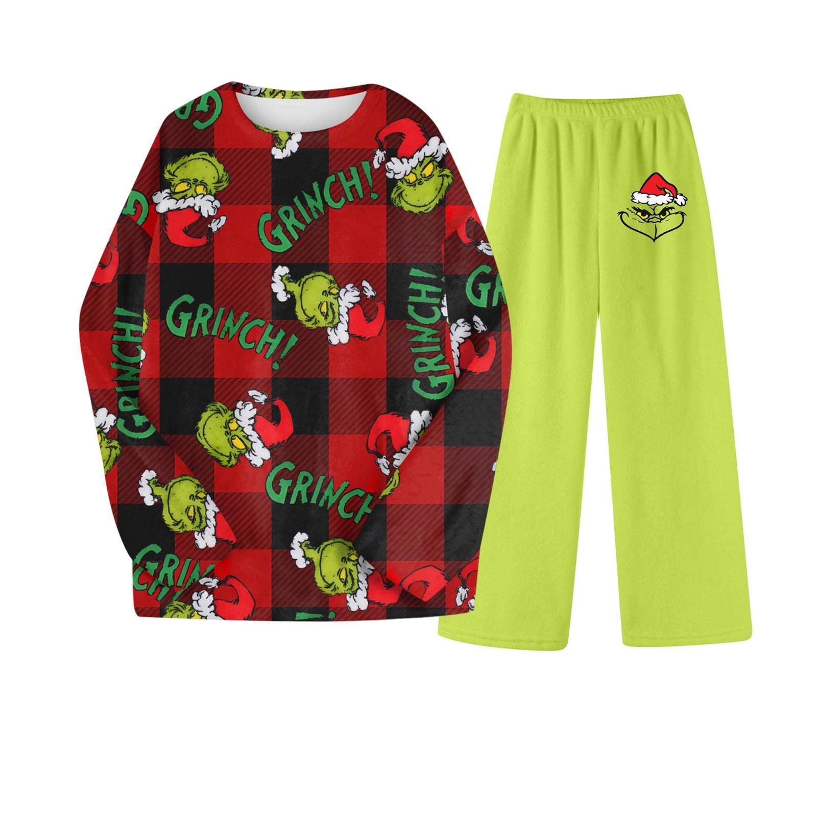 Grinch Family Pajamasgrinch Family Matching Pajamas - Long Sleeve & Pants For A Warm Night ...