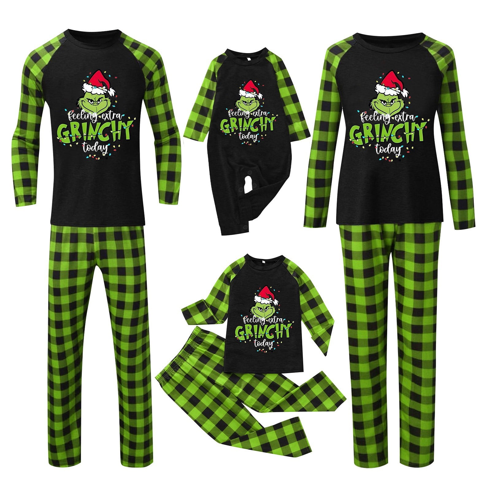 Grinch Family Pjs Matching Sets Christmas, Grinch pijamas de navidad ...