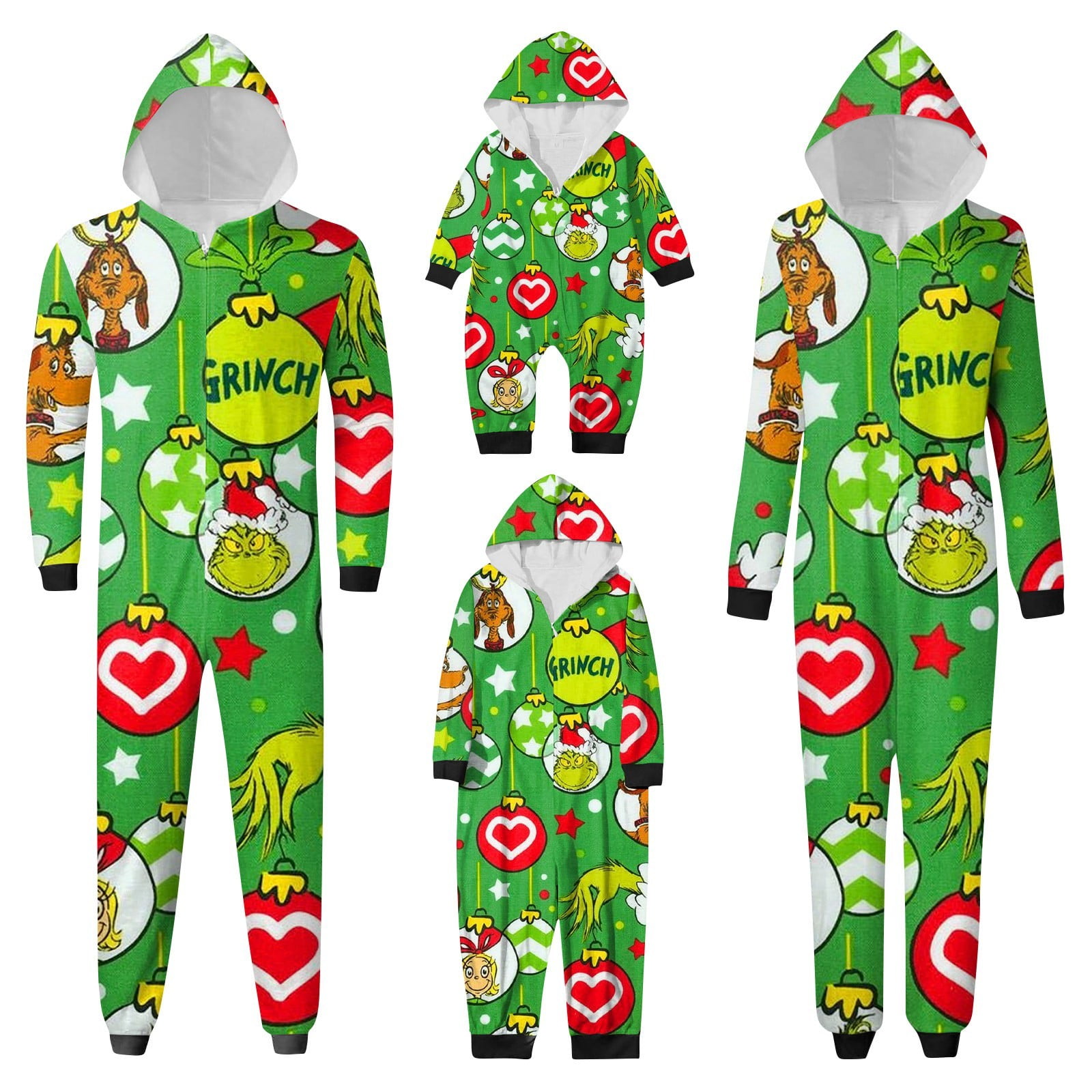 Grinch Family Pjs Matching Sets Christmas, Grinch pijamas de navidad ...