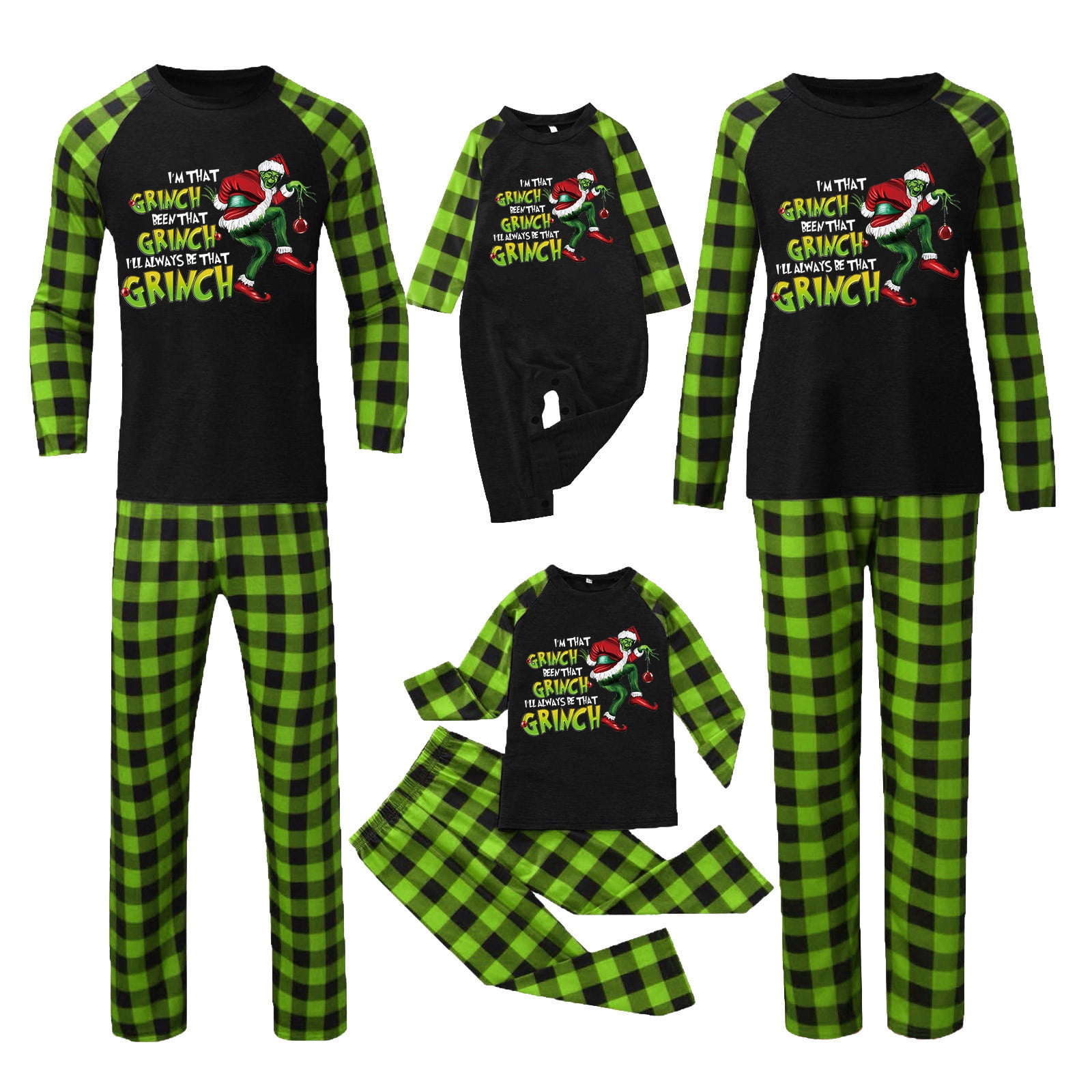 Grinch Family Pjs Matching Sets Christmas, Grinch pijamas de navidad ...