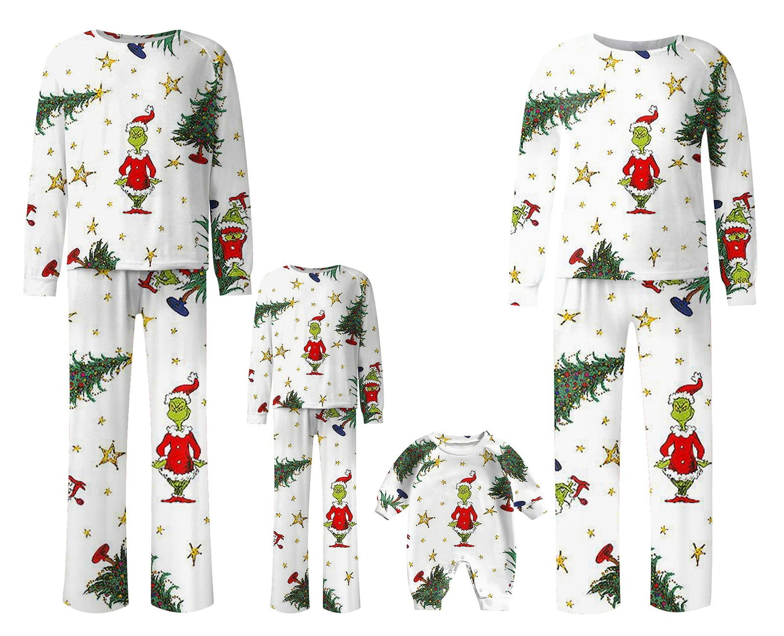 Grinch Family Pjs Matching Sets Christmas, Grinch pijamas de navidad ...