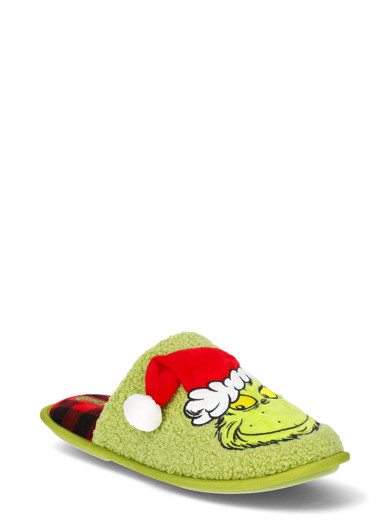 Dr. Seuss Grinch Family Scuff Slippers, Kid to Adult Sizes, Faux ...