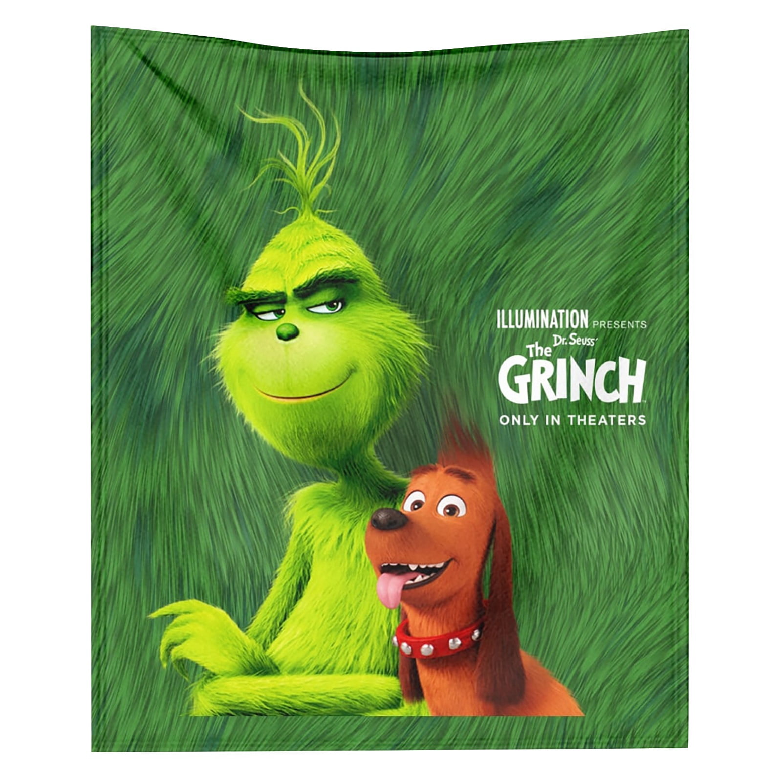 Grinch Flannel Digital Printed Throw Blanket, 150×200Cm Size With 3D ...
