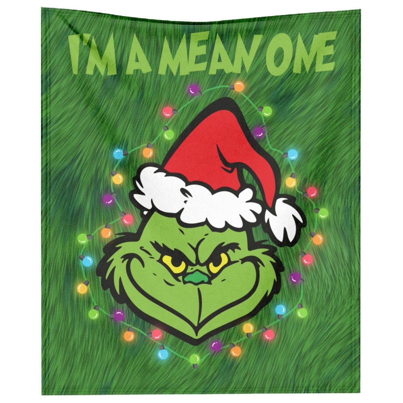 Grinch Flannel Digital Printed Throw Blanket With Fitted Size And 3D ...