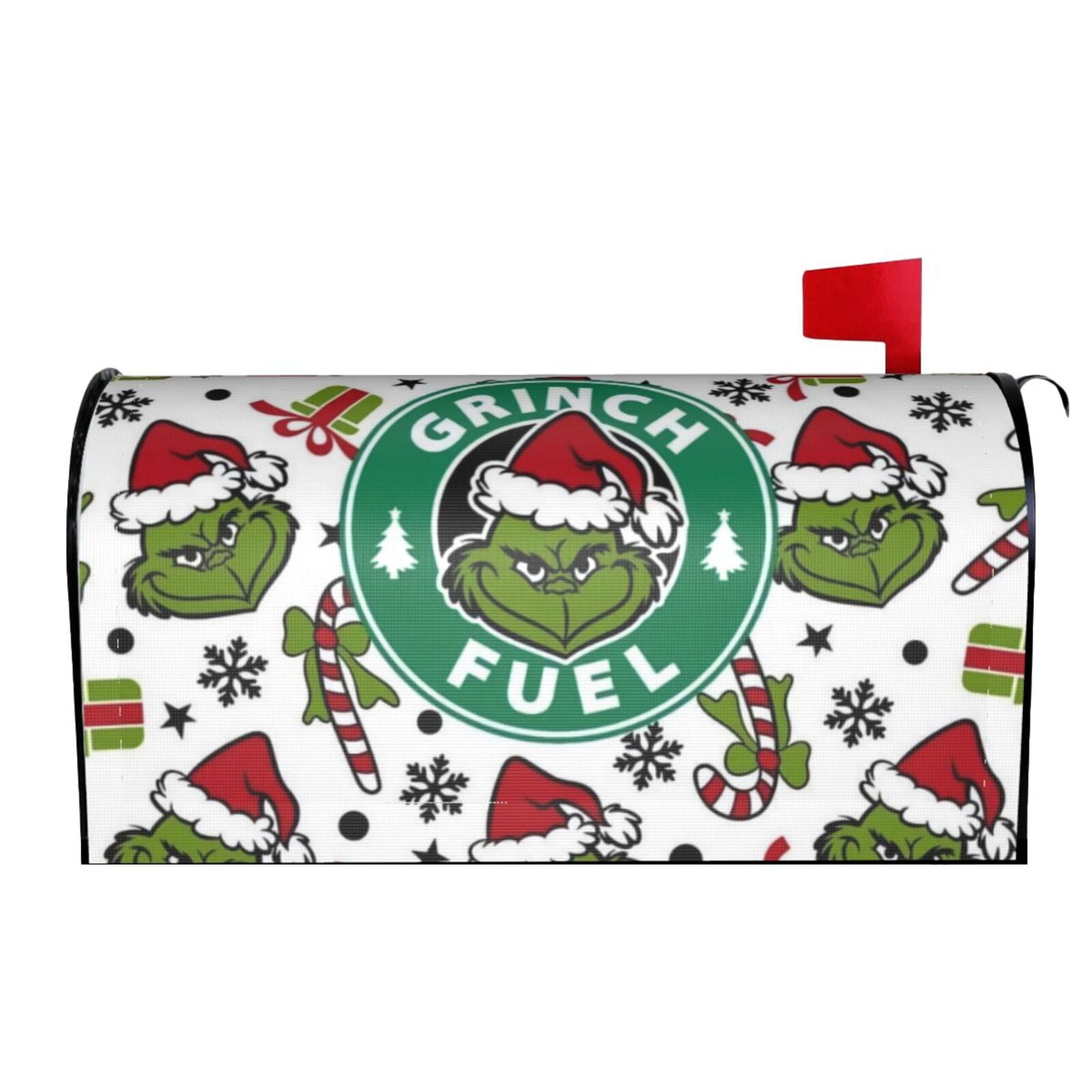 Grinch Fuel Cartoon Character Mailbox Cover Magnetic Standard Size ...