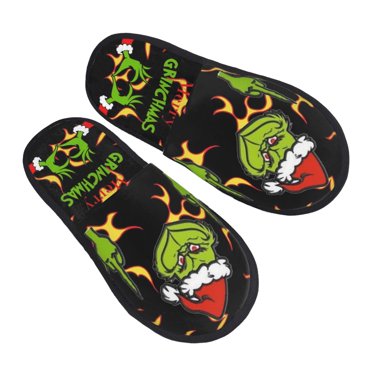 Dr. Seuss The Grinch That Stole Christmas Slippers Santa Grinch Slipper ...