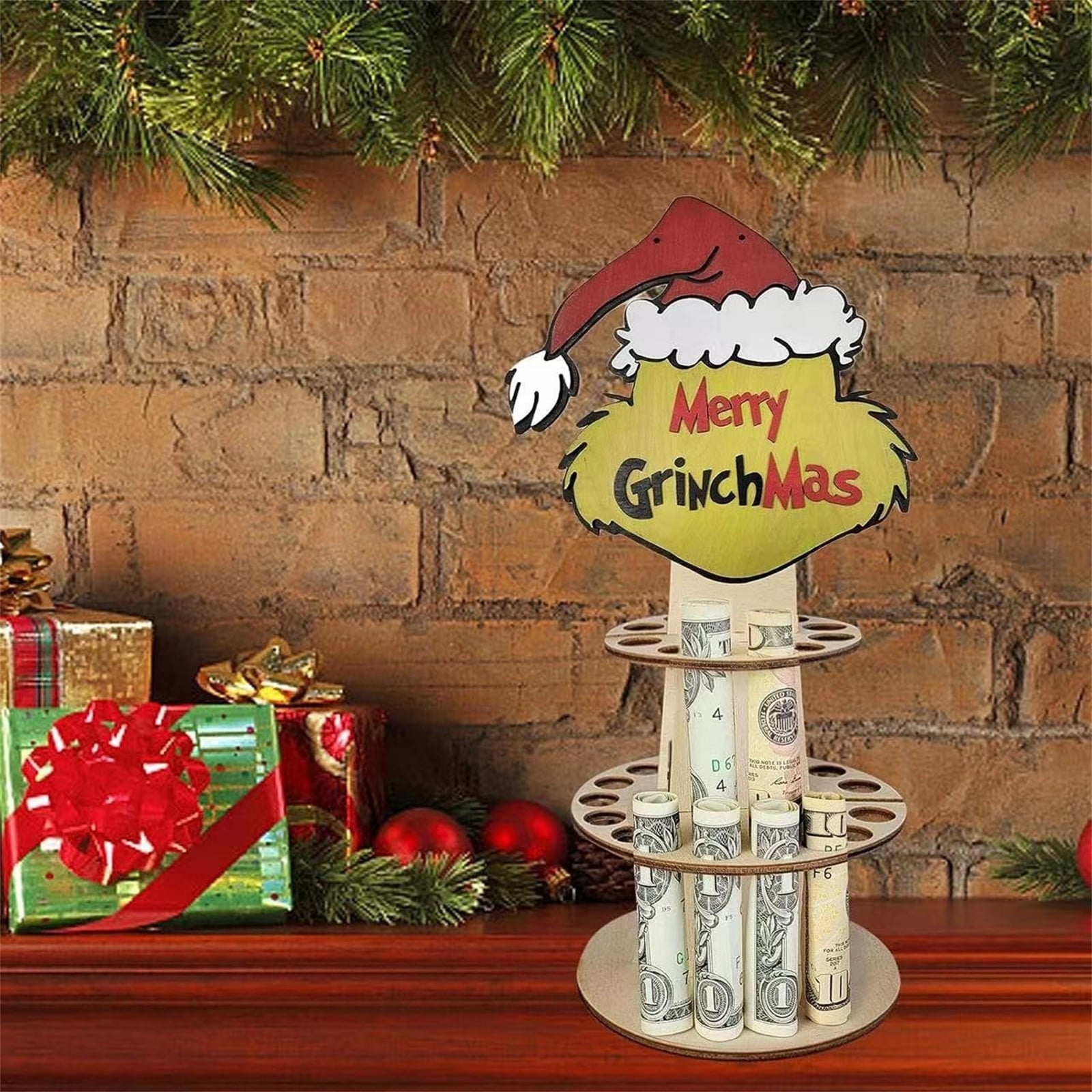 Grinch,Grinch Decorations Indoor,Christmas Unique Money Holder Double ...