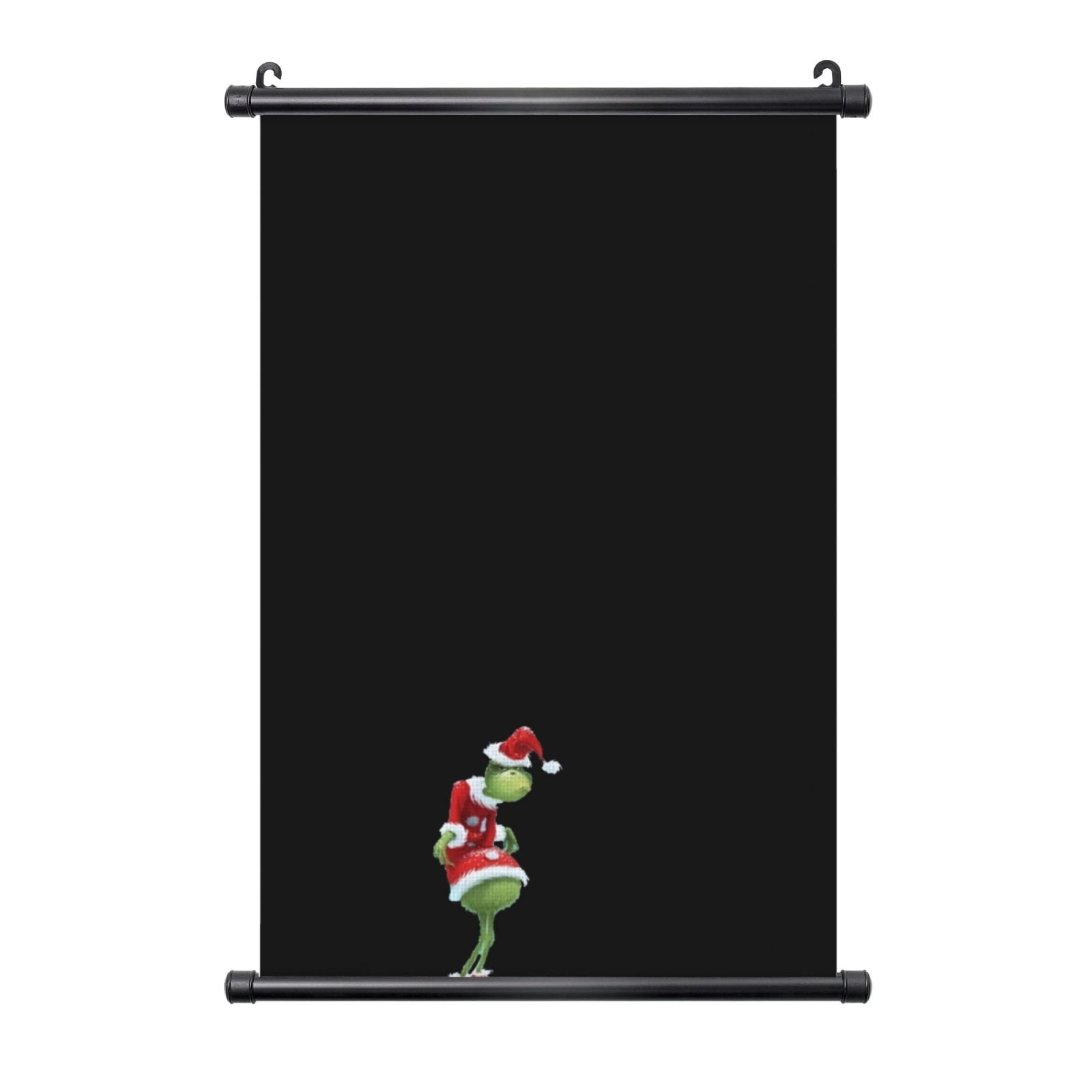 Grinch Hanging Poster, Black Plastic Shaft Wall Hanging Posters Scroll ...