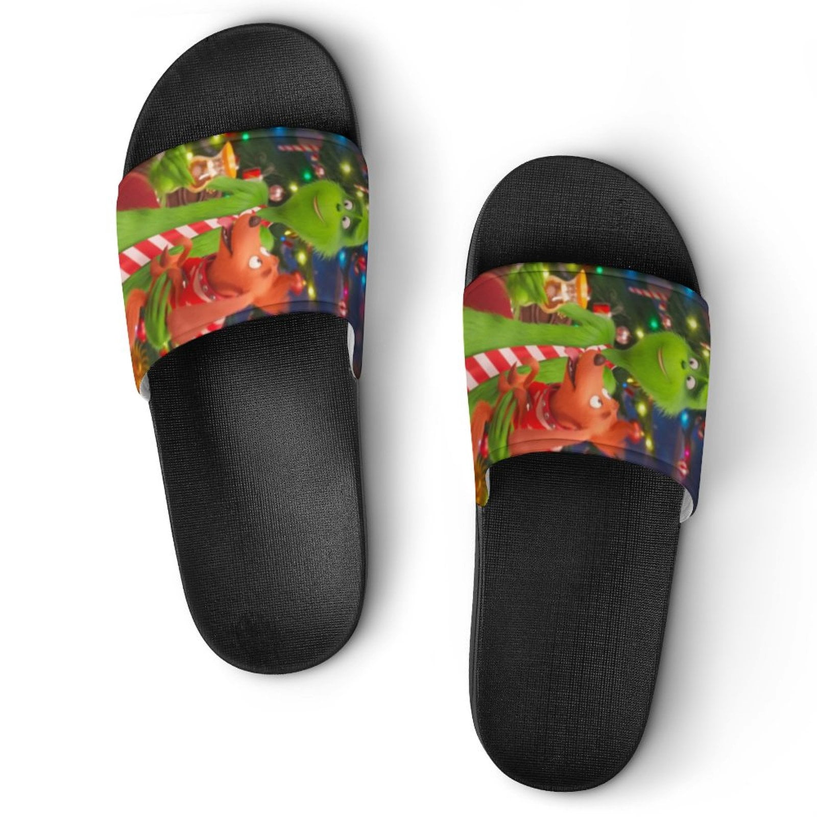 Grinch House Slides Non Slip Quick Drying Shower Sandals Bathroom ...