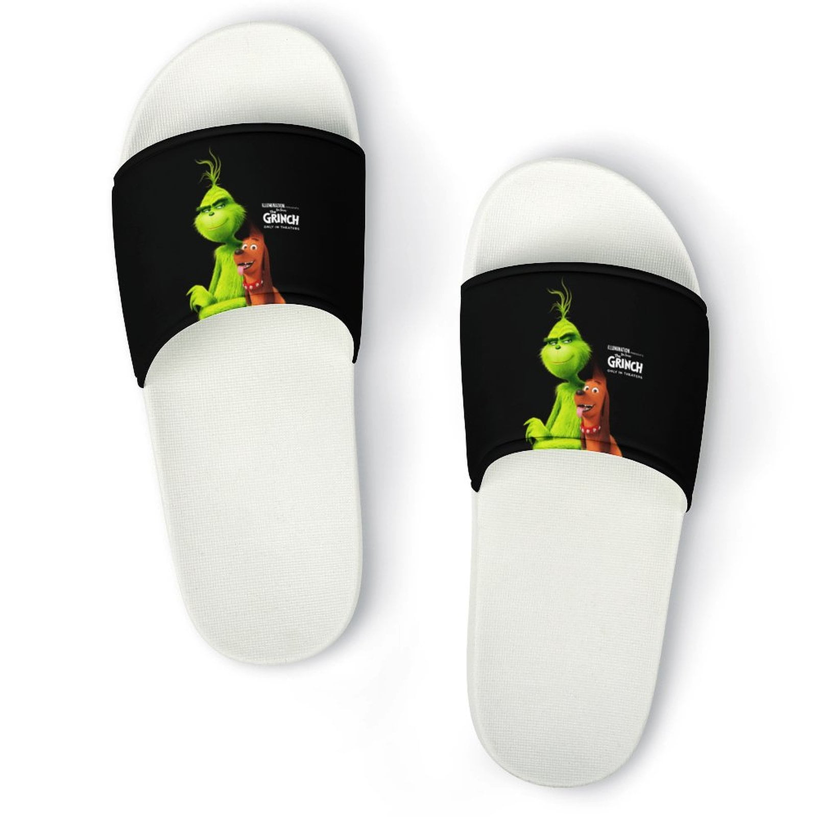 Grinch House Slides Non Slip Quick Drying Shower Sandals Bathroom ...