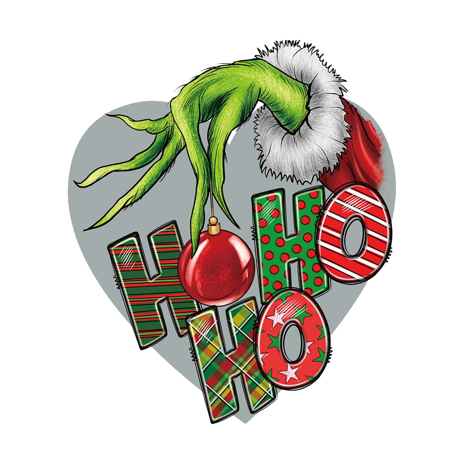 Grinch Iron On Transfer Heat Transfer Design Sticker Iron On Transfer ...