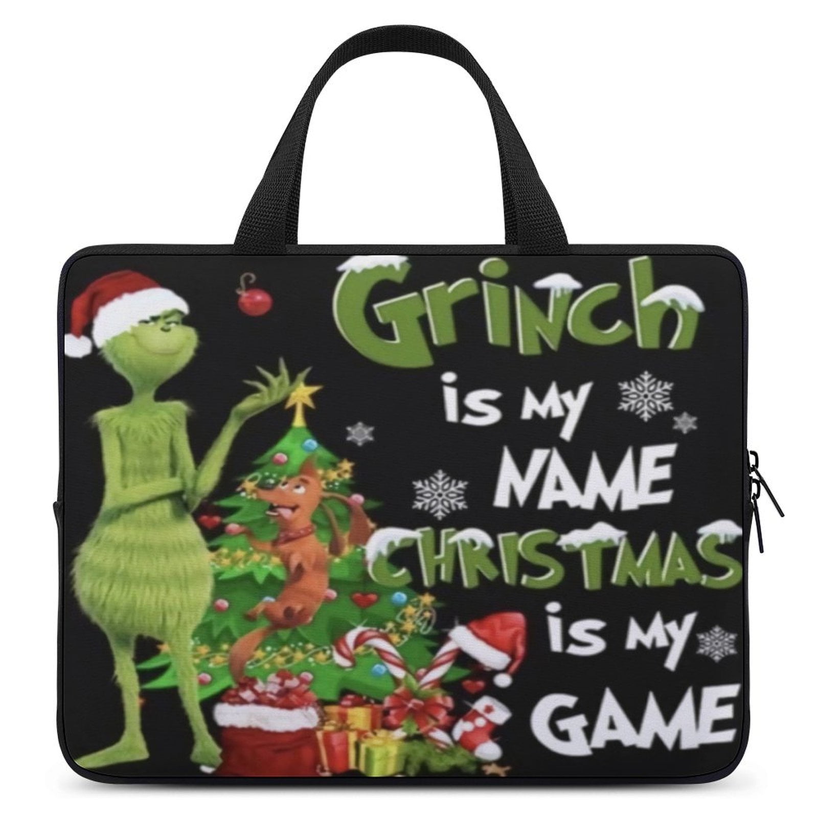 Grinch Is My NAME CHRISTMAS Is My GAME 12 Inch Laptop Bag,Expandable ...