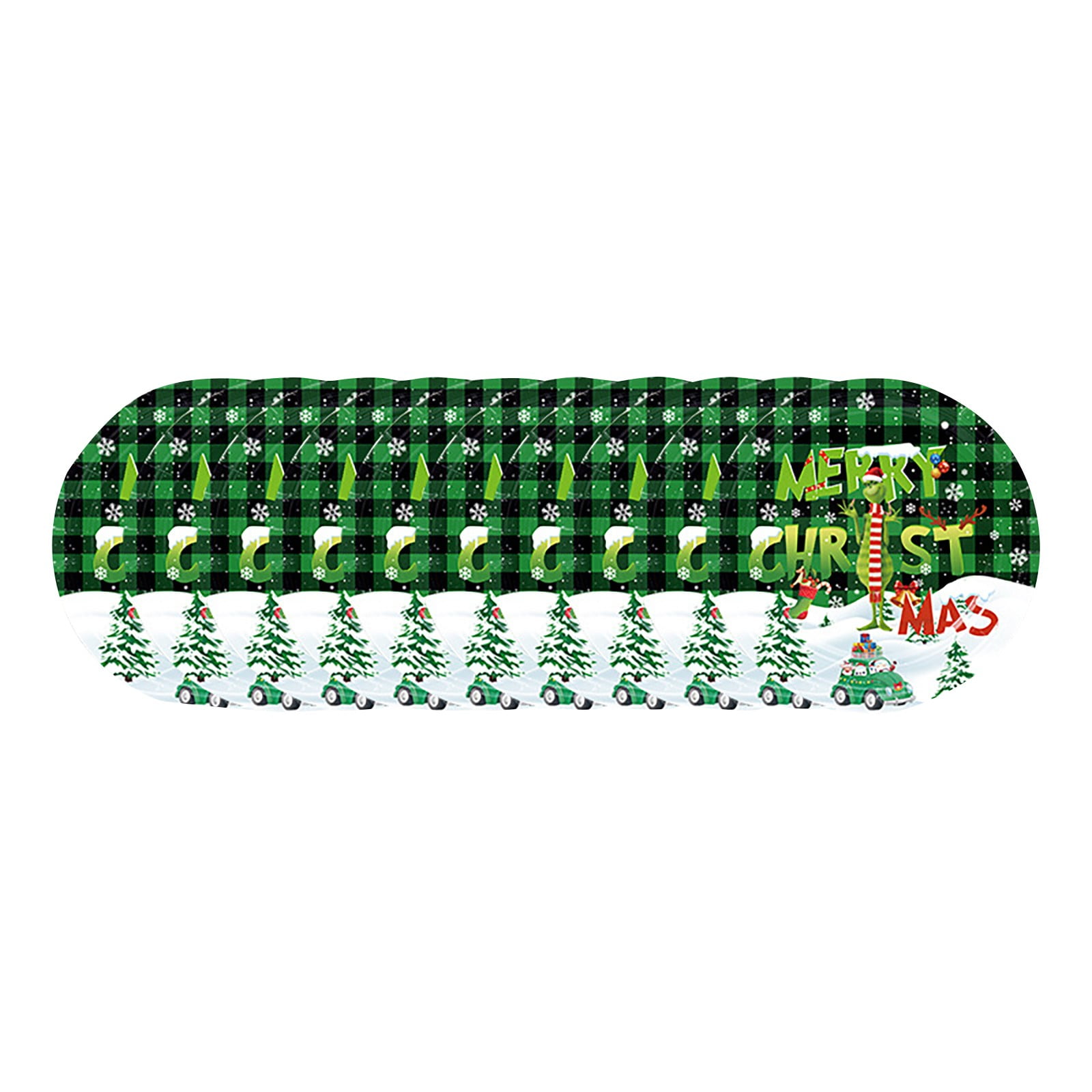 Grinch Kitchen Sets Christmas Theme Party Decorations Plates Tissue ...