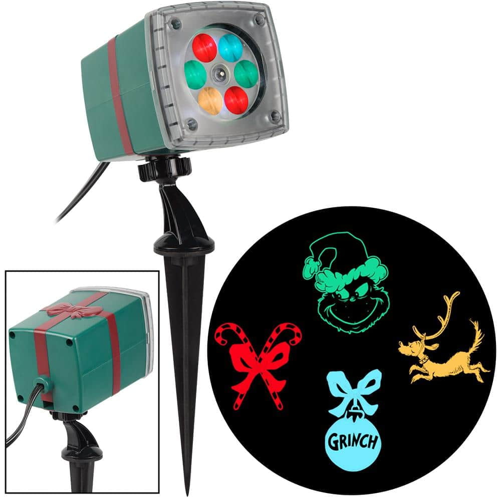 Grinch LED Whirl-a-Motion Light Christmas Projector - Walmart.com