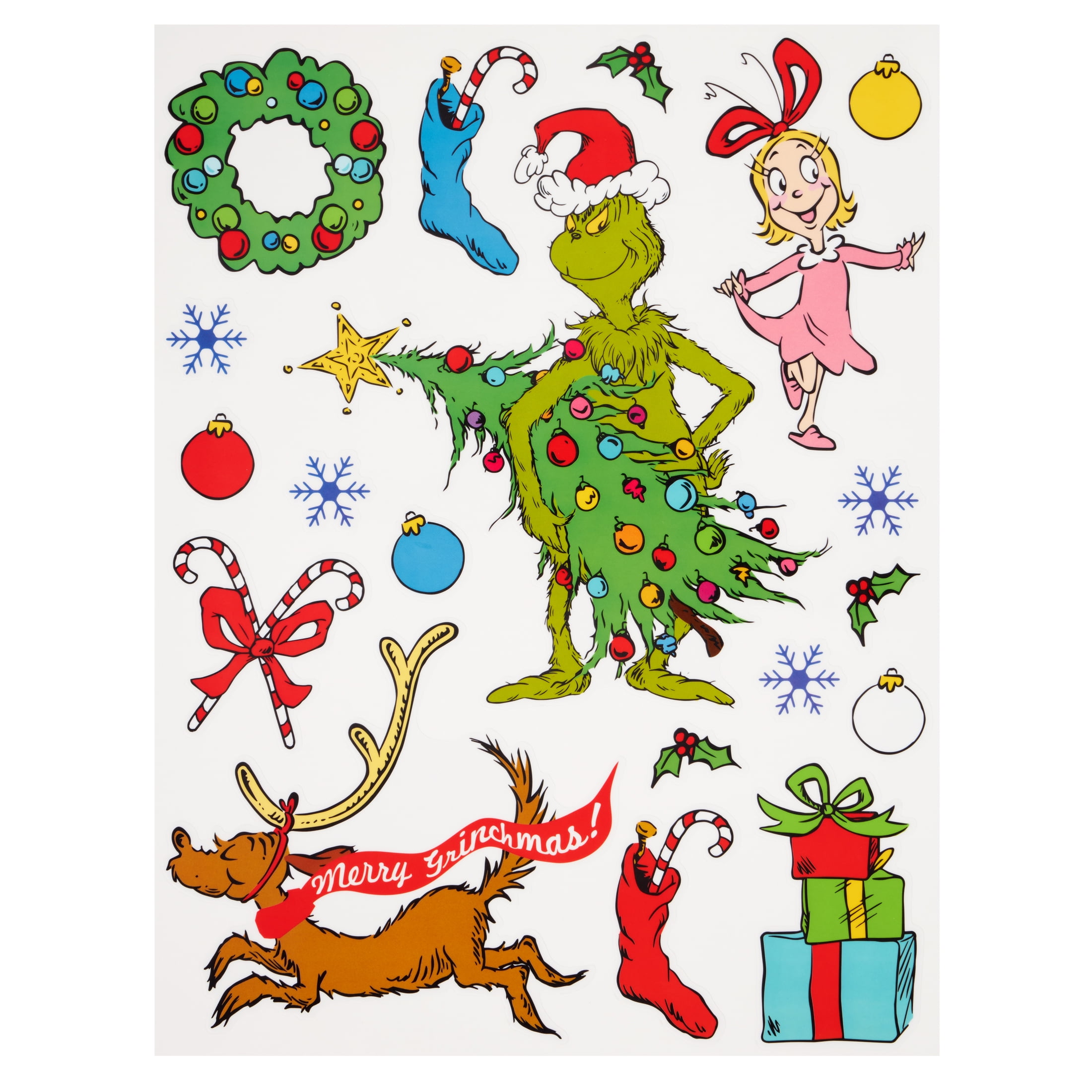 Grinch Lic Cling - Walmart Business Supplies