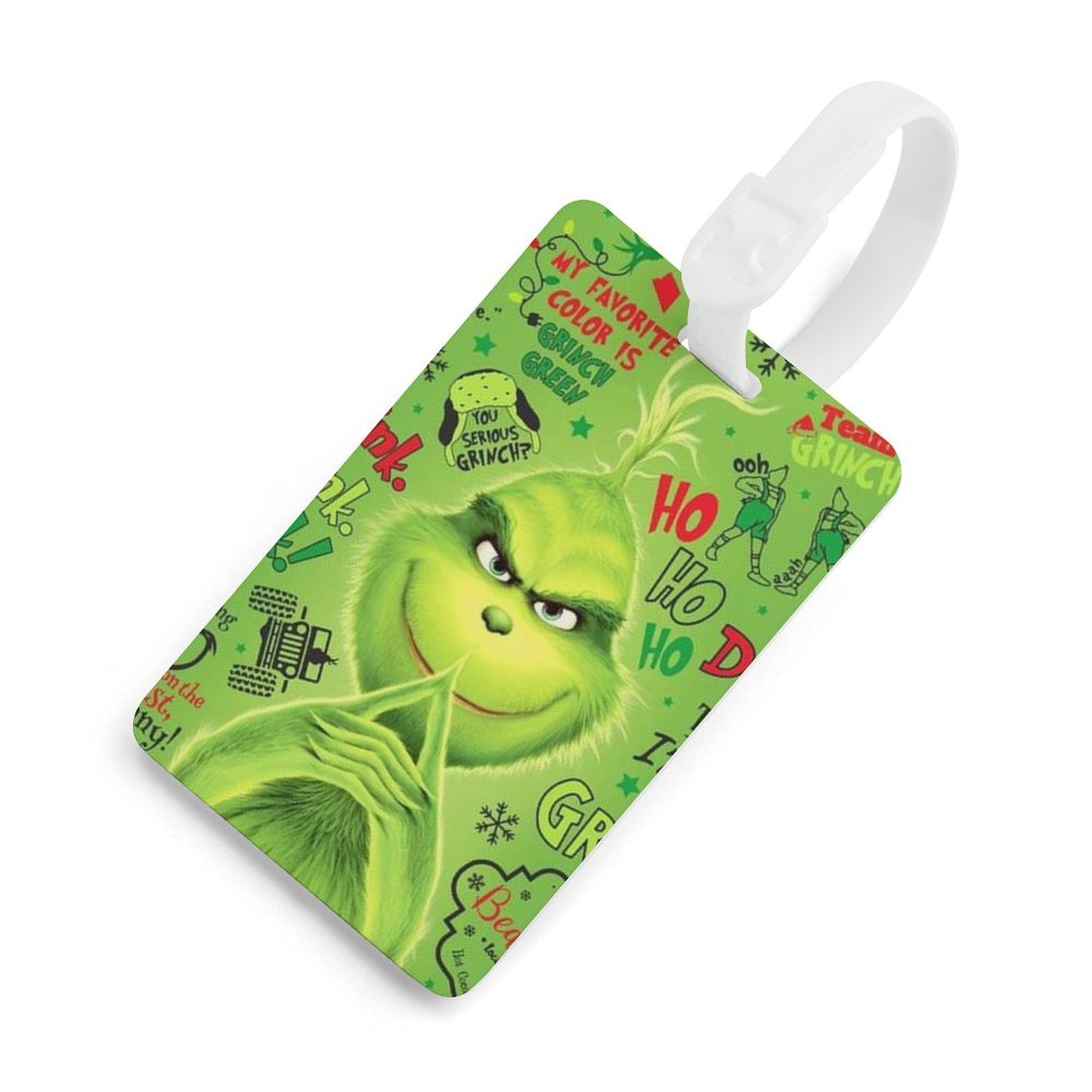 Grinch Luggage Tag for Suitcases Bag Baggage Travel Tags Identifiers ...