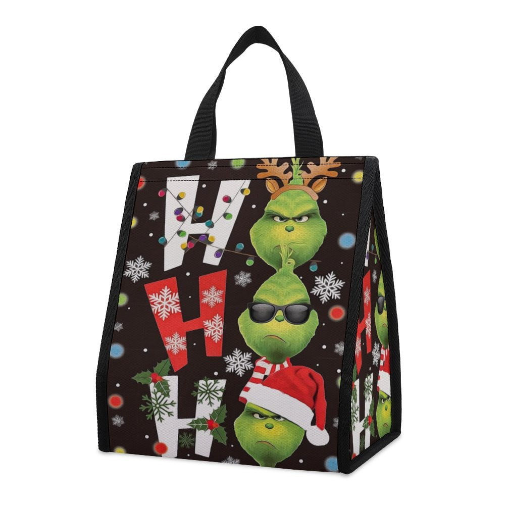 Grinch Lunch Bag Insulated, Lunch Box Bag, Reusable Lunch Tote Bag ...