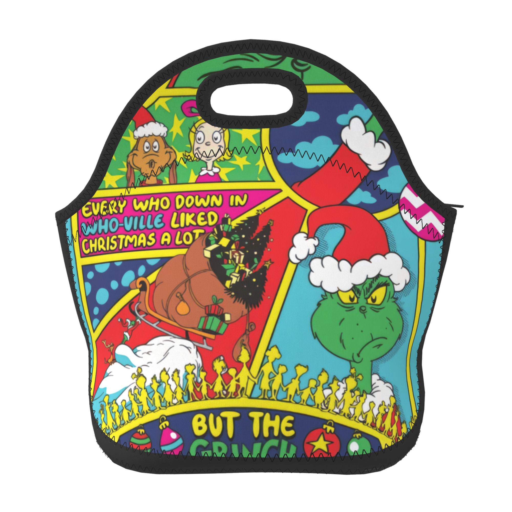 GrincLunch Box Lunch Bag Insulated Neoprene Leakproof Reusable ...