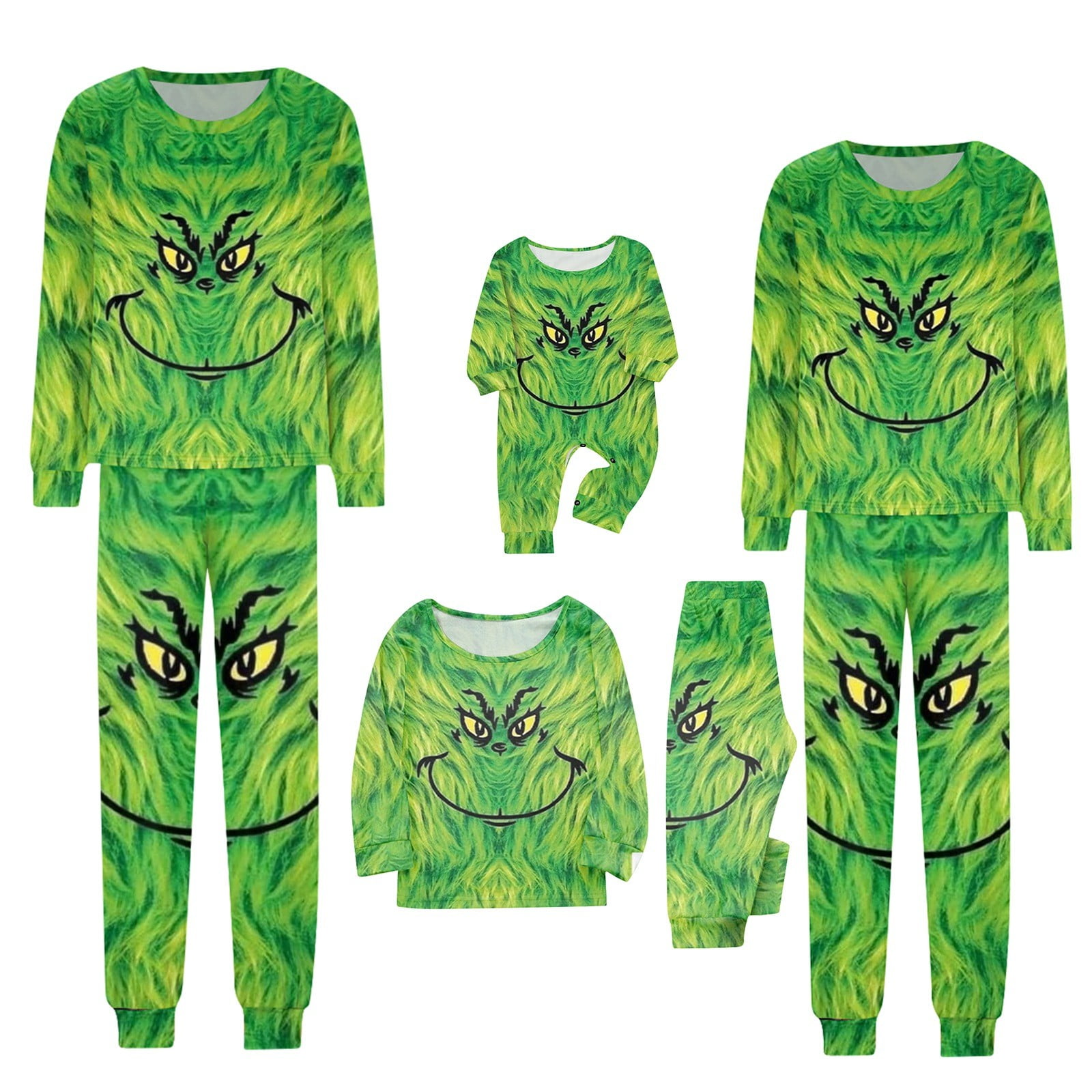 Grinch Matching Pajamas, Family Matching Outfits Warm and fuzzy ...