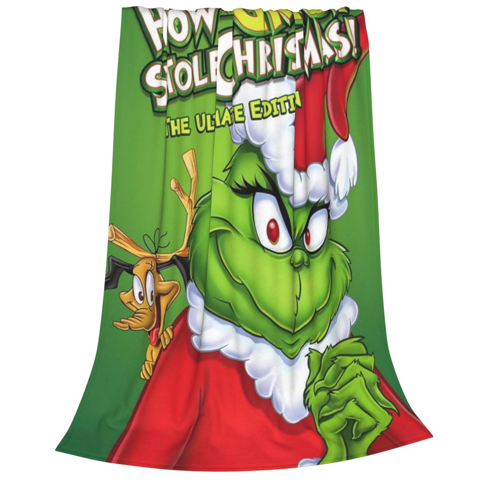 Grinch Merry Christmas Cartoon Flannel Blanket Soft Blanket for Bedding ...