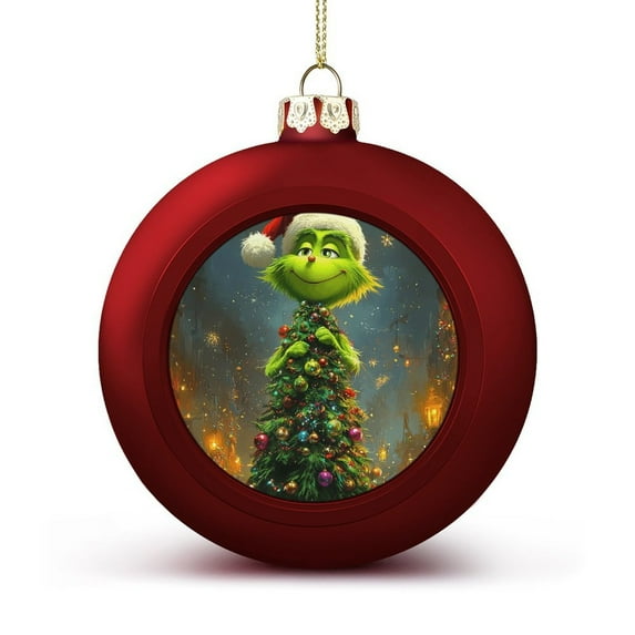 Grinch Merry Christmas Christmas Large Ball Ornaments for Tree ...