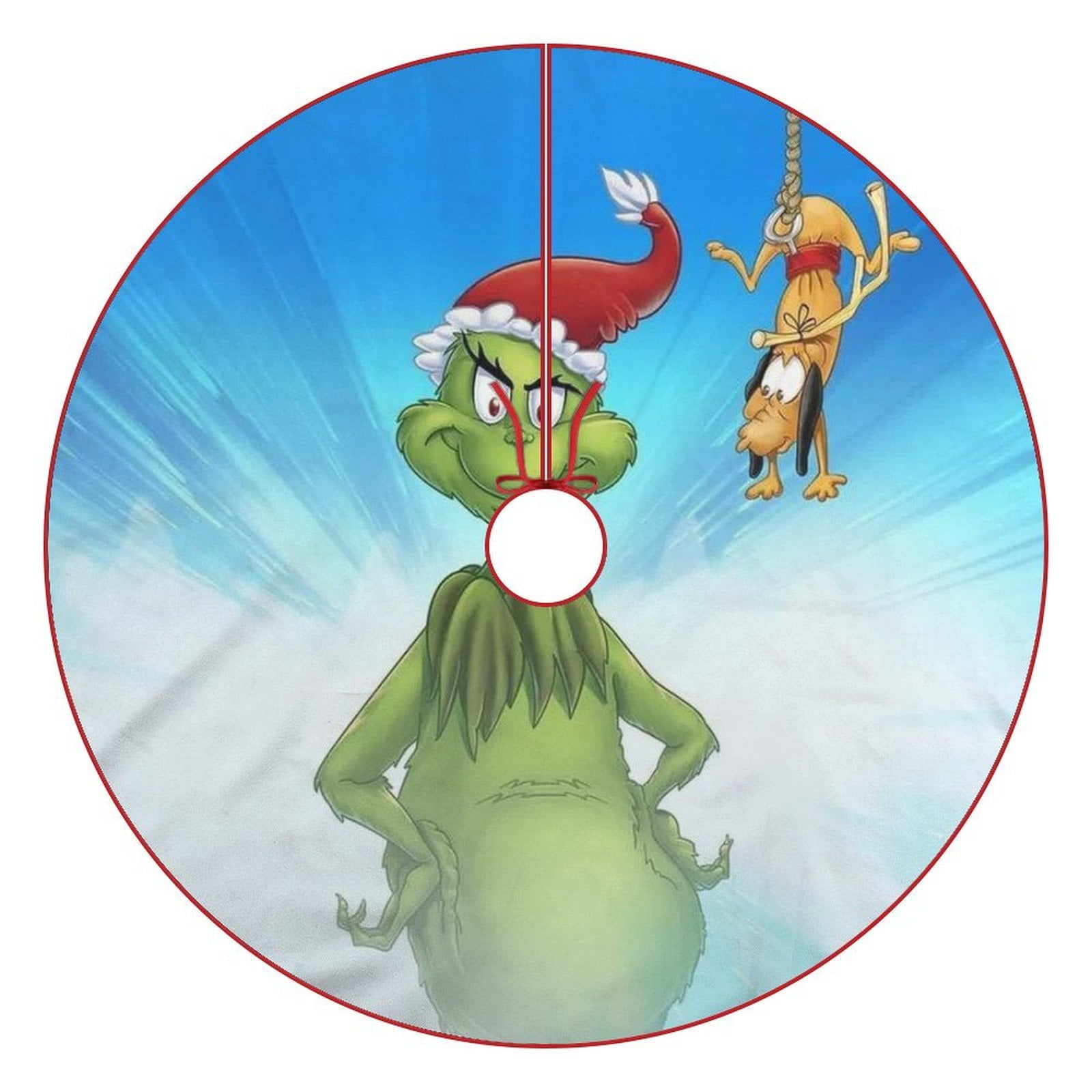 Grinch Merry Christmas Large Merry Christmas Tree Skirt, Funny Soft ...