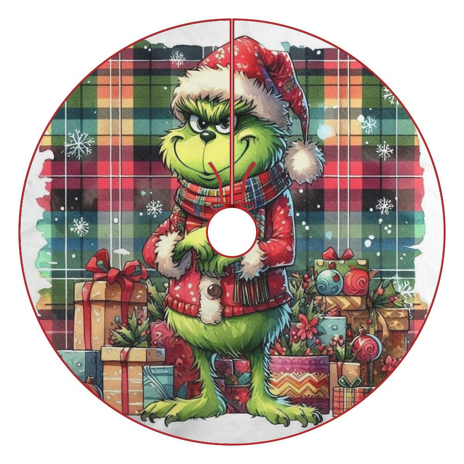 Grinch Merry Christmas Large Merry Christmas Tree Skirt, Funny Soft ...