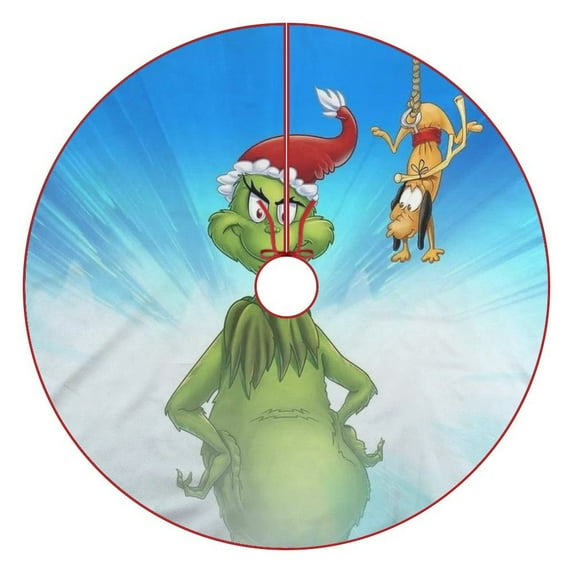 Grinch Merry Christmas Large Merry Christmas Tree Skirt, Funny Soft ...