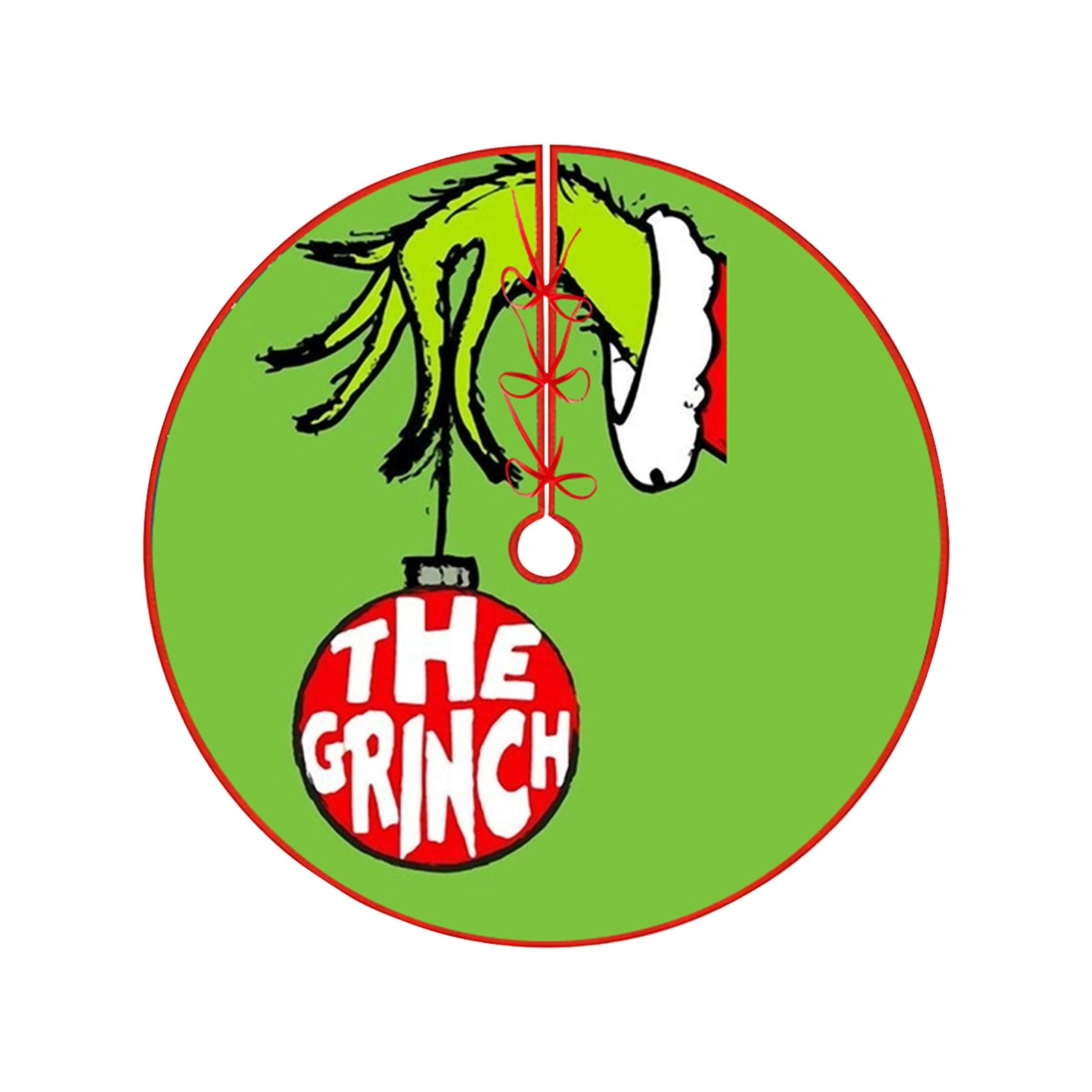 Grinch Ornaments Christmas Gifts Festive Holiday Wall Clock With Green ...