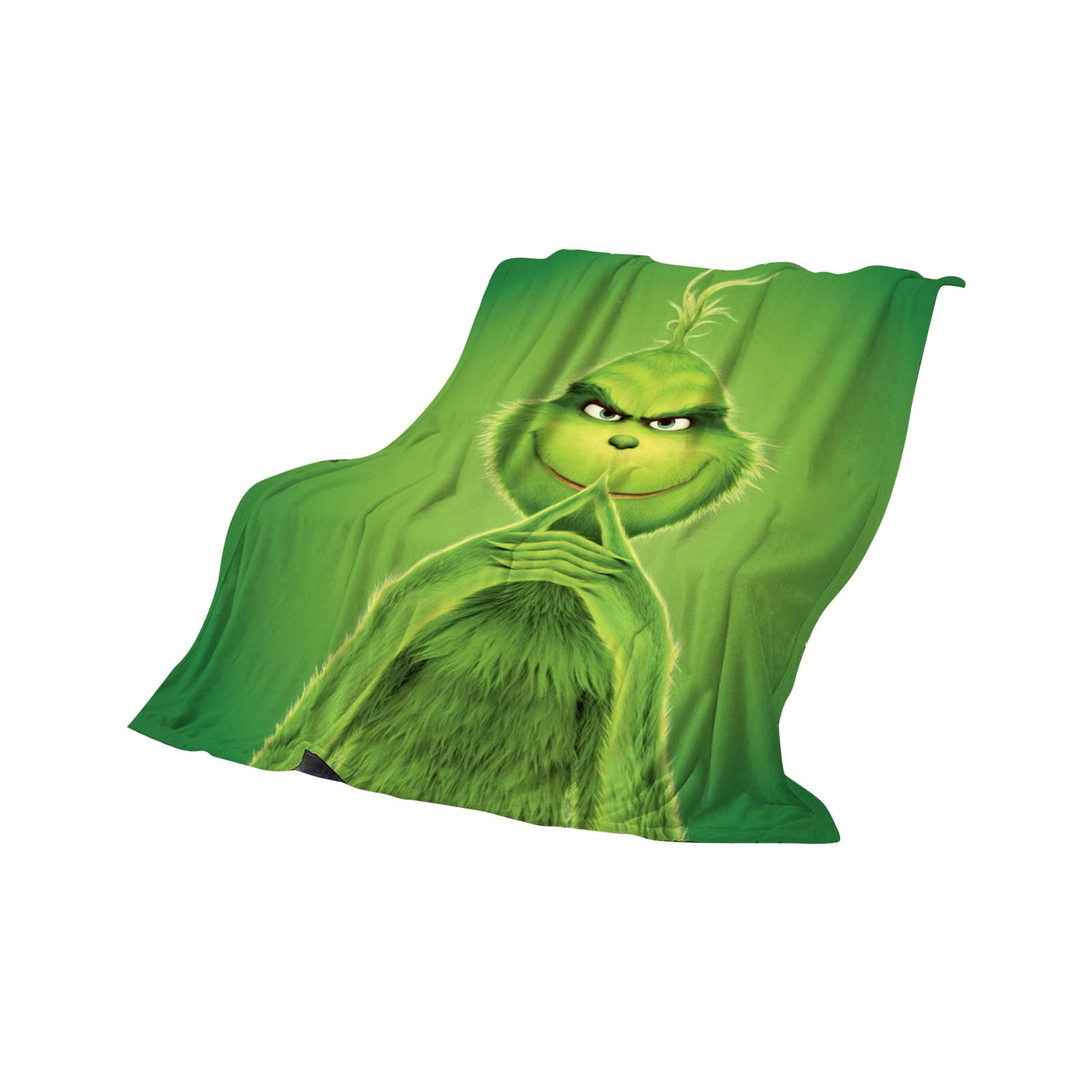 Grinch Ornaments Cozy Fleece Throw Blanket With Colorful Cartoon ...