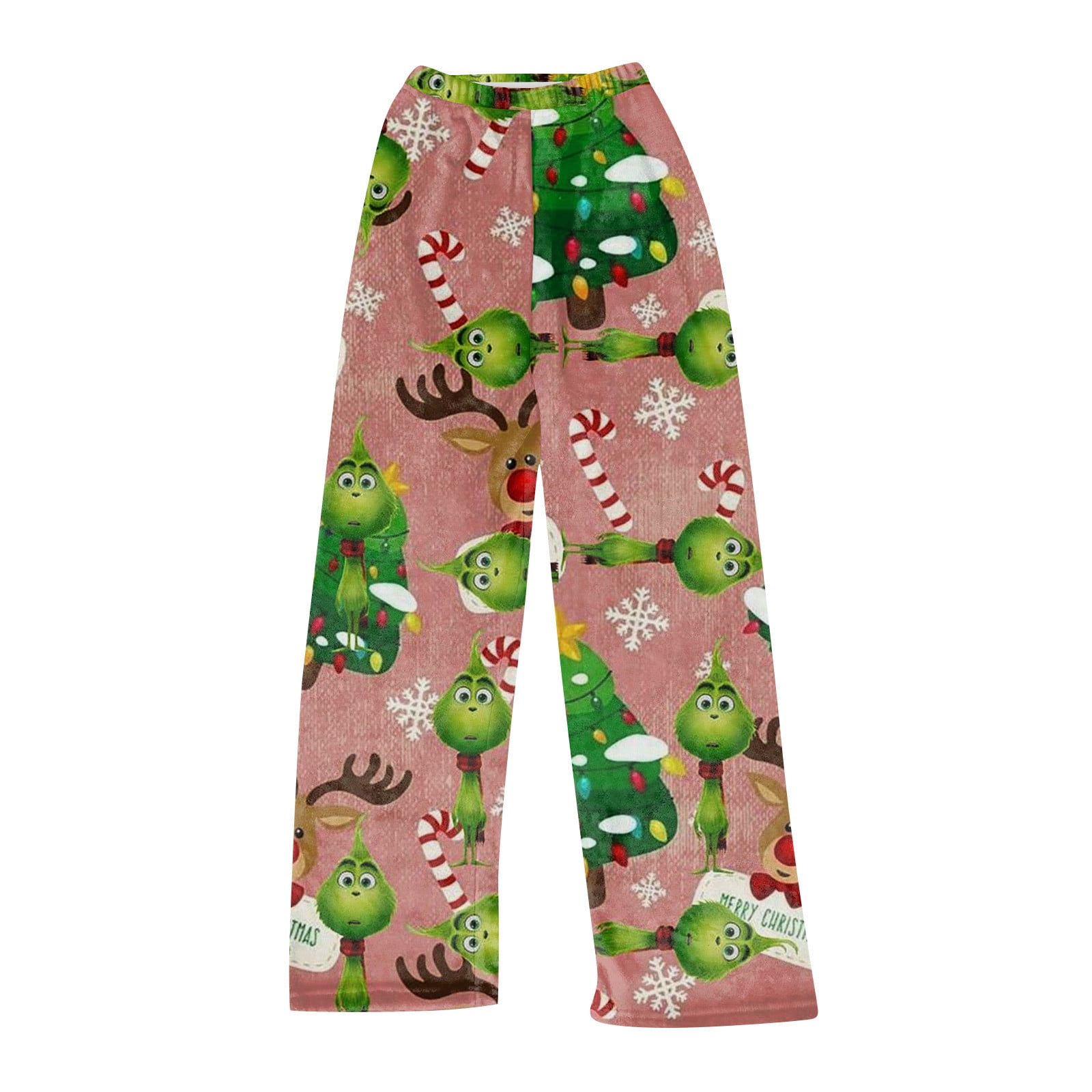 Grinch Pajama Pants Christmas Pajama Pants Holiday Elastic Waist Cozy ...