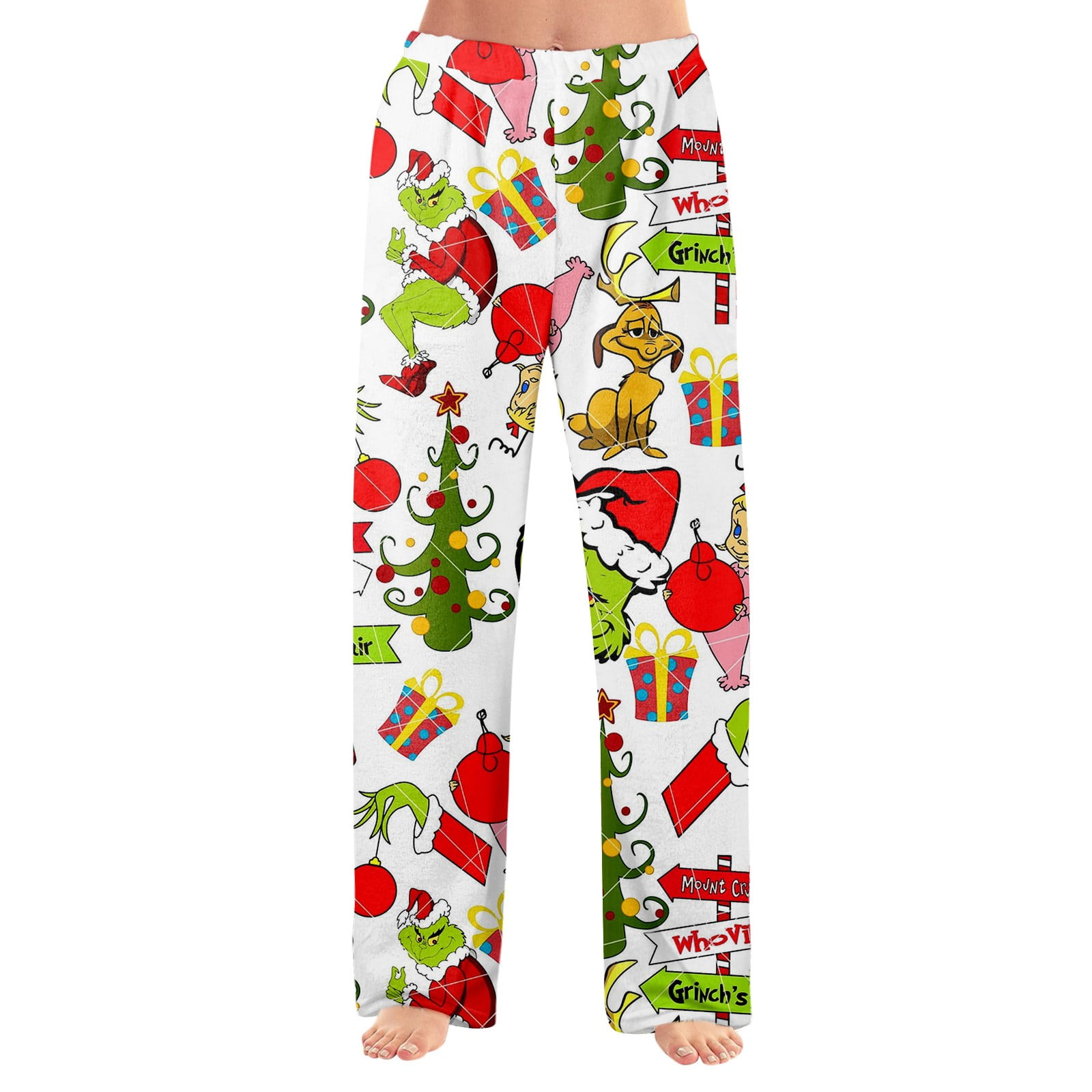 Grinch Pajama Pants Christmas Pajama Pants Holiday Elastic Waist ...