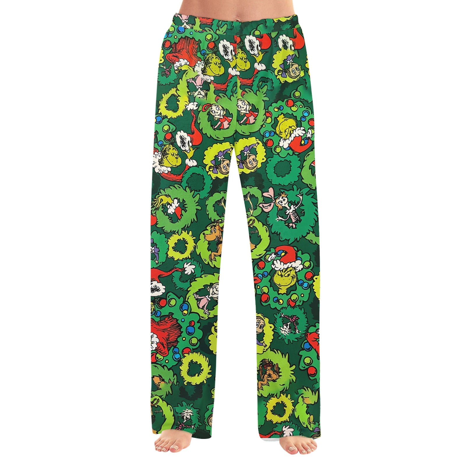 Grinch Pajama Pants Waist Cute Grinch Pajama Pants Relaxed Festive ...