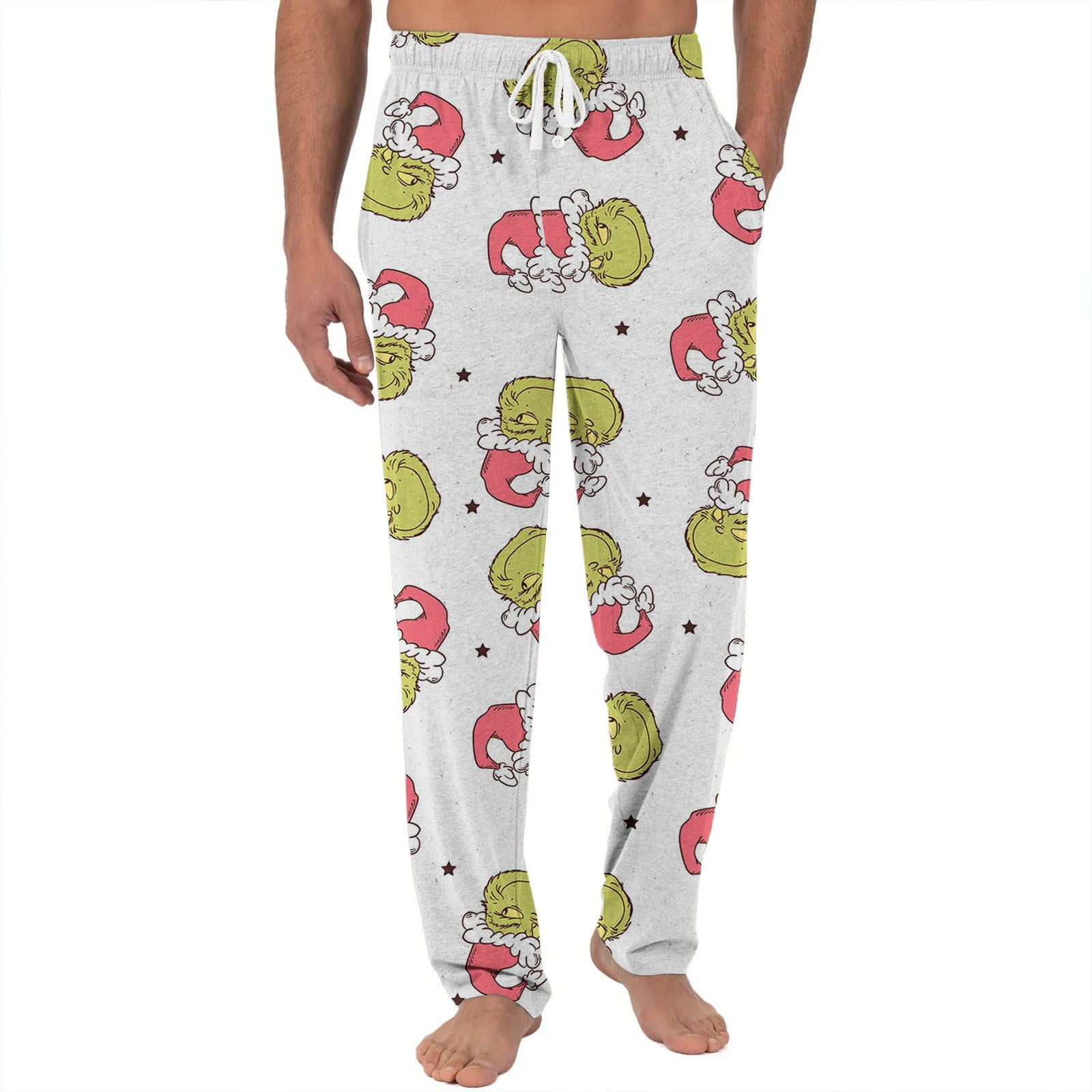 Grinch Pajama Pants Waist Cute Grinch Pajama Pants Relaxed Festive ...
